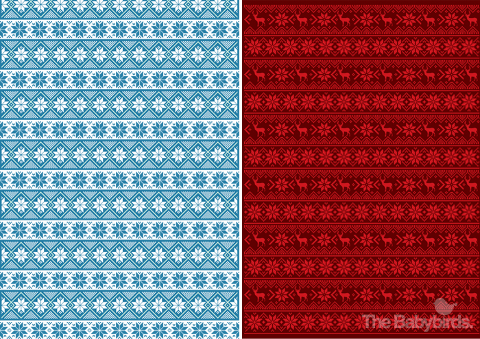 Free Download Assorted Vector Patterns – The Babybirds Family